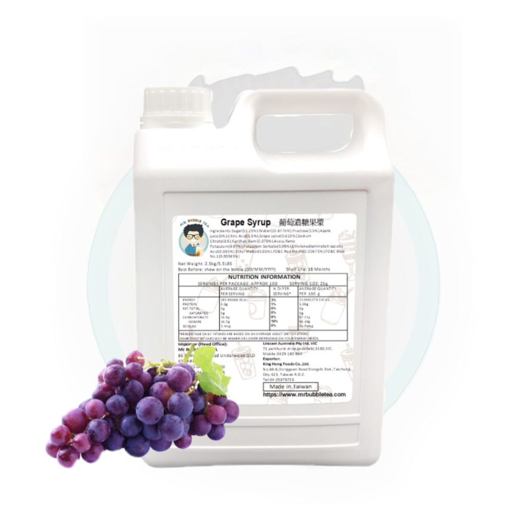 TC GRAPE SYRUP (2.5KG) – Mr Bubble Tea Malaysia