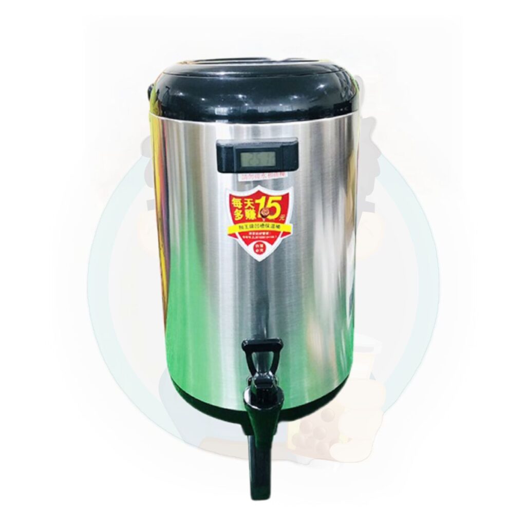 TEA BARREL 12L – BLACK (TEMPERATURE) – Mr Bubble Tea Malaysia