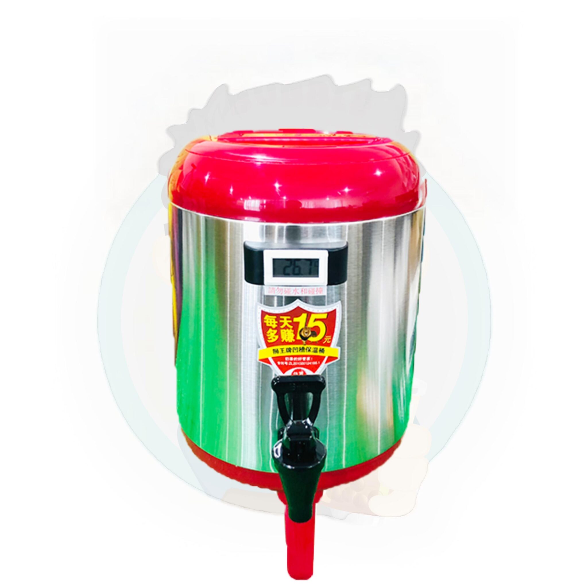 TEA BARREL 8L – RED (TEMPERATURE) – Mr Bubble Tea Malaysia